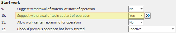 Using tools in BOM & routing and in manufacturing orders