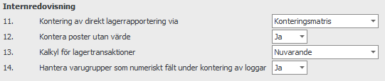 Förberedande inställningar