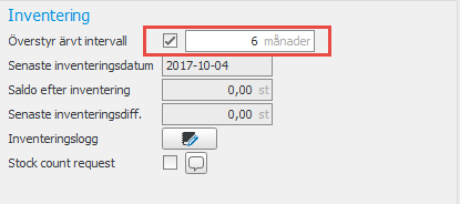 Löpande inventering